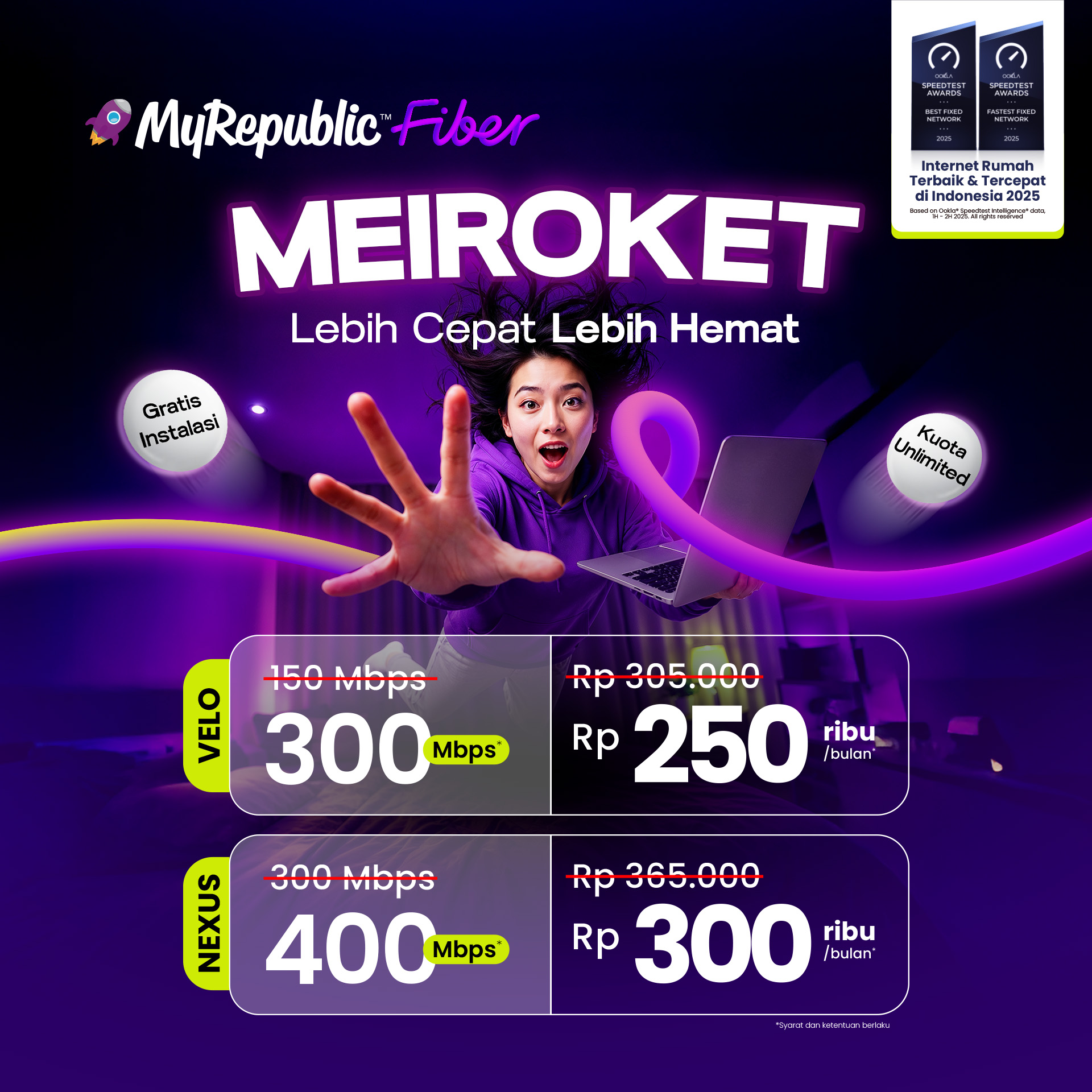 Paket Internet Rumah MyRepublic - MyRepublic Broadband Promo
